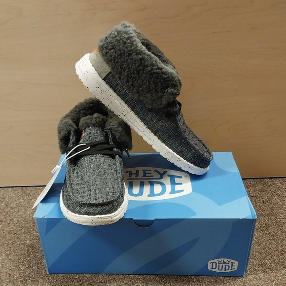 Hey Dude | Shoes | Hey Dude Wendy Fold Stitch Boot Cozy Black | Poshmark
